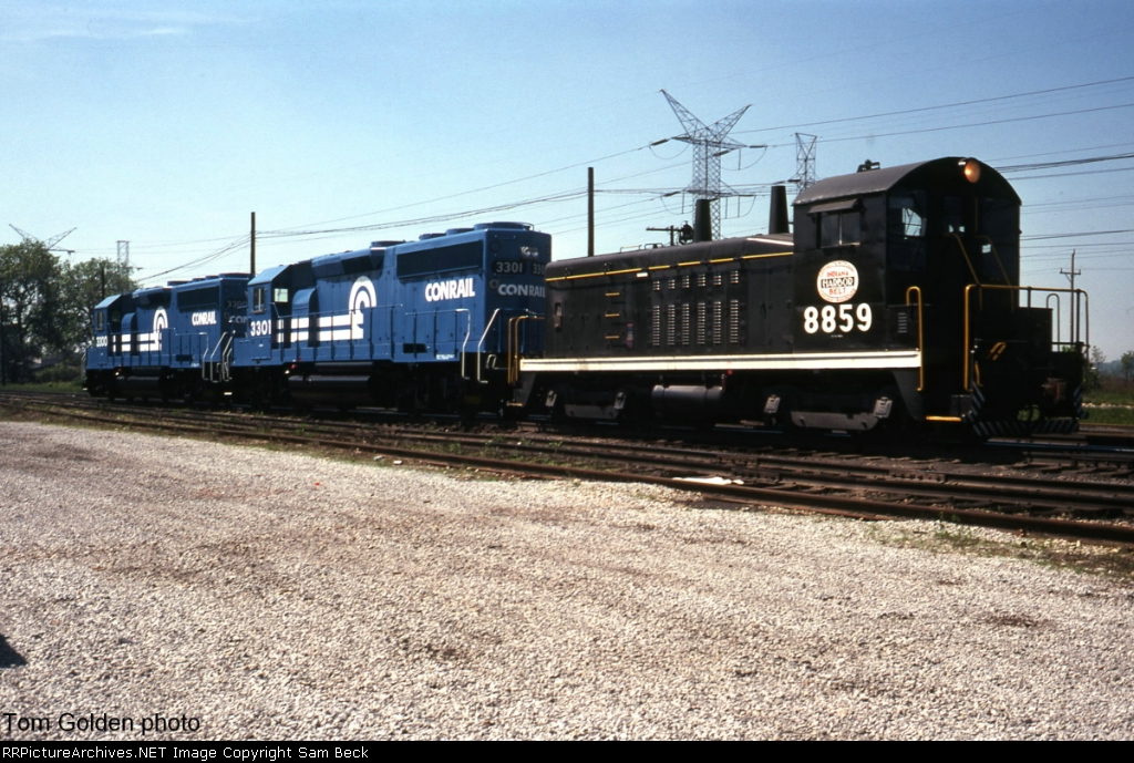 IHB 8859 with New Conrail GP40-2s